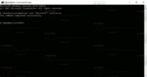 How To Disable Or Enable A User Account In Windows 10