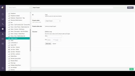 suggestion align image cropper property editor ui with color picker and checkbox lists · issue