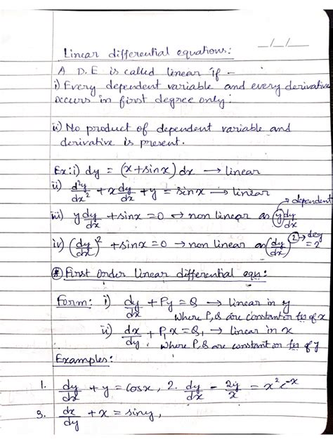 Linear D E Pdf