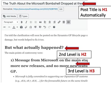 Tip The Correct Way To Use Headings In Blog Posts For Seo