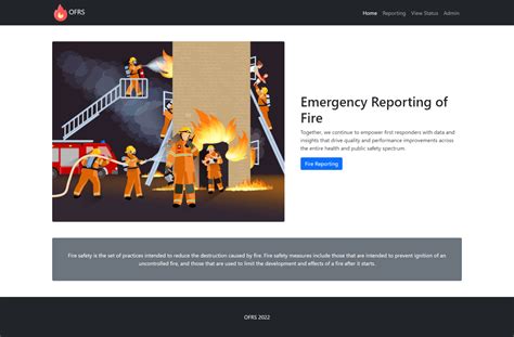 Online Fire Reporting System Project In Php Phpgurukul
