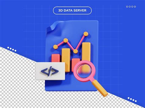 Premium Psd Query Analysis 3d Icon