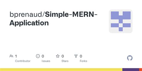 Github Bprenaudsimple Mern Application