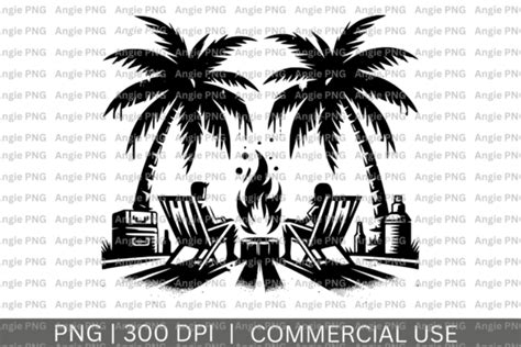 Couple On The Beach Clipart Vector Graphic By Angela Creative Fabrica