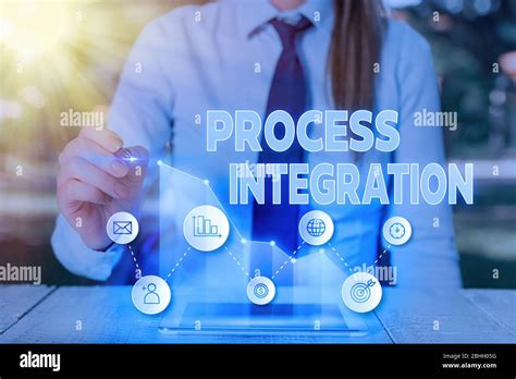 Text Sign Showing Process Integration Business Photo Text Connectivity Of Systems Services And