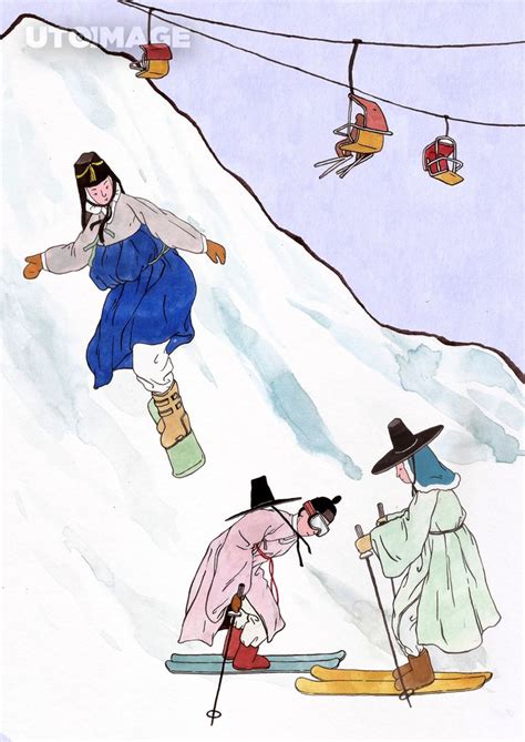 조선레트로 003 Spai444 유토이미지 일러스트 이벤트 조선시대 레트로 풍속화 쇼핑 현대 현대사회 사회