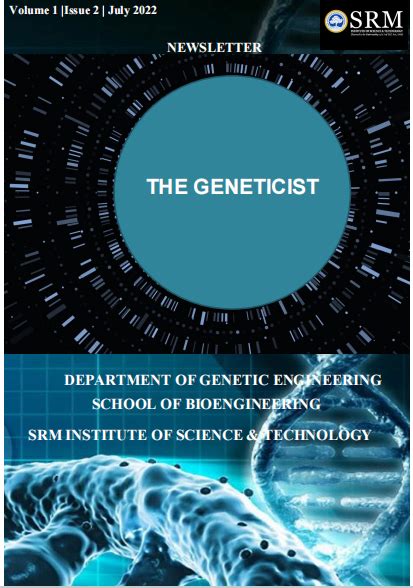 Newsletter Department Of Genetic Engineering Srmist