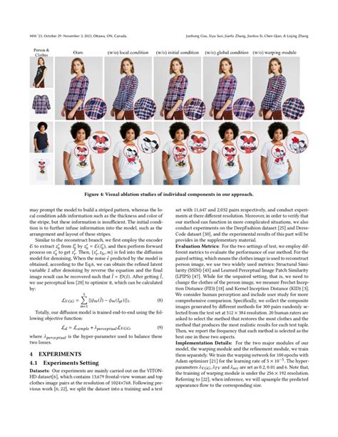 Taming The Power Of Diffusion Models For High Quality Virtual Try On With Appearance Flow DeepAI