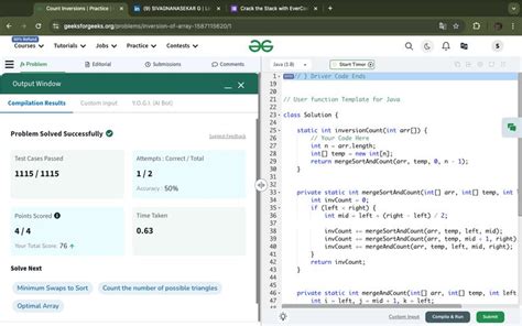 Evercode 365daysofcode Sorting Mergesort Dsa Problemsolving