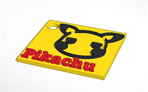 3d Design Pikachu The Pikachu Tinkercad