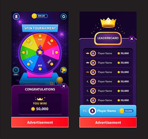 Spin Wheel Game Ui Behance