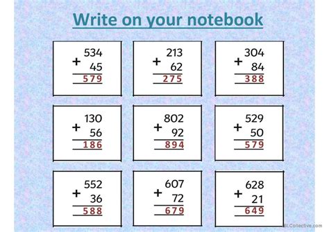 Addition 3 And 2 Digit Numbers No English ESL Powerpoints