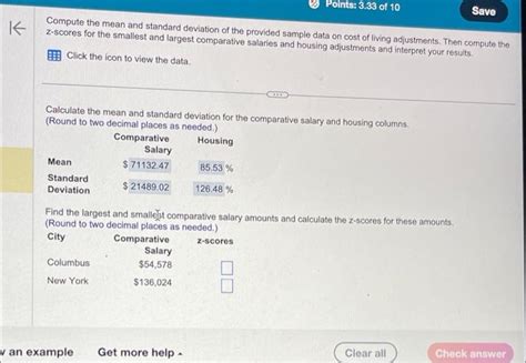 Solved Compute The Mean And Standard Deviation Of The Chegg