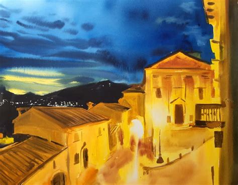 Италия Акварель Италия