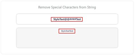 Remove Special Characters From String Online Stylotext