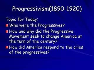 Ppt Progressive Era 1890 1920 Impact Of Progressive Reforms