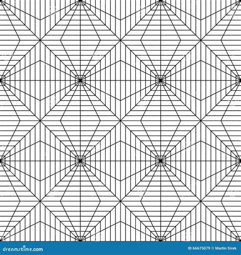 Vector Modern Seamless Geometry Pattern Squares 3d Black And White