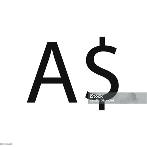 Australia Dollar Vector Icon Australian Dollar Sign Australia Currency