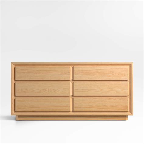 Gather Natural Oak Wood 6 Drawer Dresser Crate And Barrel Canada
