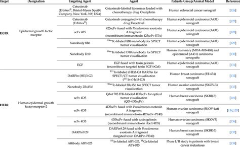 Preclinical And Clinical Examples Of Tumor Targeted Imaging And Drug Download Table