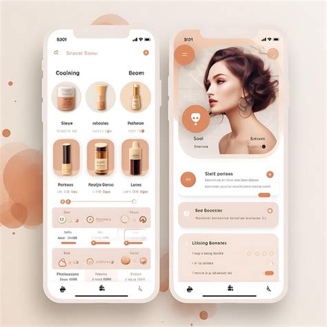 Premium Photo Mobile App Design Of Beauty And Cosmetics Beauty Product Review App Design Glam