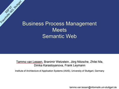 Bpm Meets Semantic Web Pdf