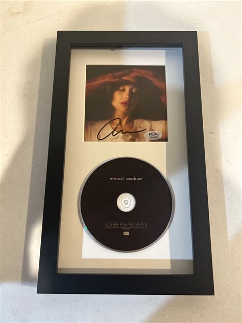 Ariana Grande Eternal Sunshine Signed Autograph Framed Cd Display Psa