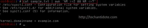 How To Display A File From One Line Number To Another In Linux Tech Antidote