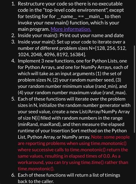 Solved 1 Restructure Your Code So There Is No Executable