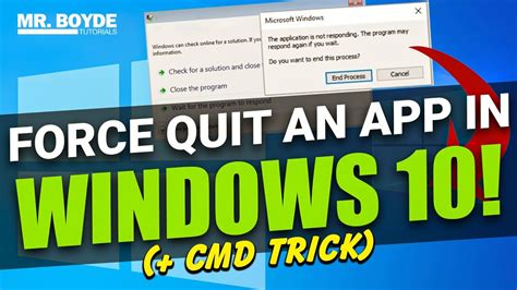 How To Force Quit An App In Windows 10 Youtube
