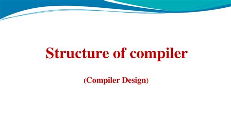 SOLUTION Structure Of Compiler Design Studypool