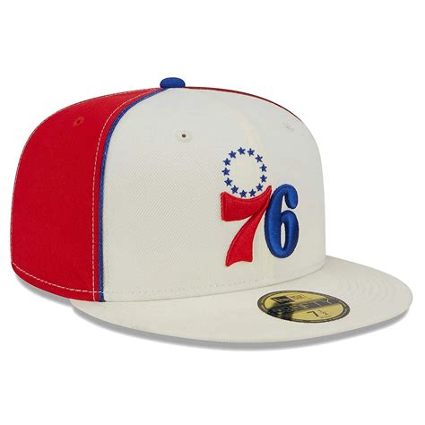 New Era Philadelphia 76ers Piped Pop Panel 59fifty Fitted Hat Academy