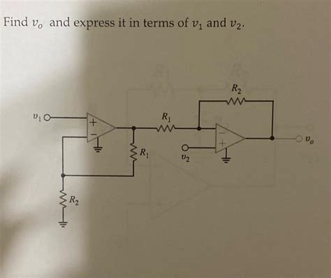 solved find v0 and express it in terms of v1 and v2