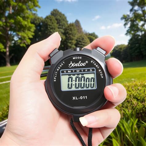 1pc Digital Stopwatch Timer Two Row Stopwatch Timer Professional Referee Training Fitness