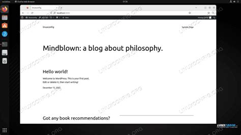 Openlitespeed Wordpress Installation Linux Tutorials Learn Linux Configuration
