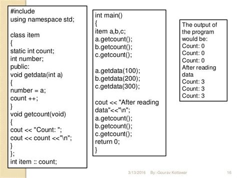 Classes And Objects In Cpp