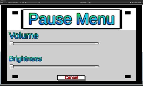 Pause Menu By Maurodot