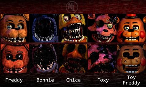 Fnaf 1 Animatronics Vs Corrupted Animatronics Ucn Mods Artofit