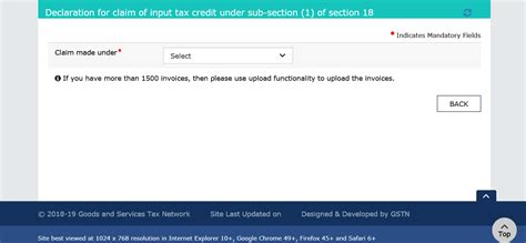 Guide To Fill GST Form ITC 01 Claiming Input Tax Credit Busy