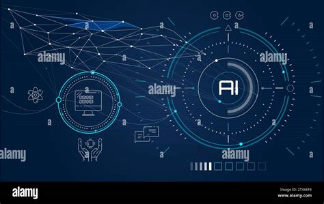 Artificial Intelligence With Digital Data Analysis And Machine Learning Stock Vector Image And Art