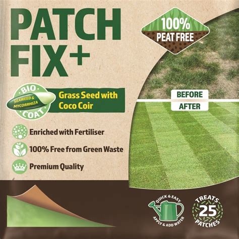 Doff Green Fingers Patch Fix Plus Grass Seed Feed 800g F La 800 Dgf