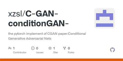 Github Xzsl C Gan Conditiongan The Pytorch Implement Of Cgan Paper