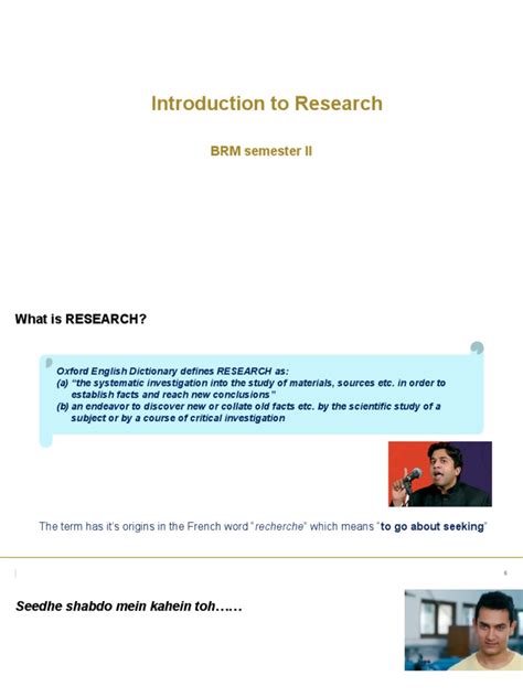 Introduction To Research Brm Semester Ii Pdf Qualitative Research Quantitative Research