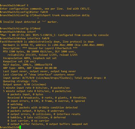 getting error of invalid input for switchport trunk cisco community