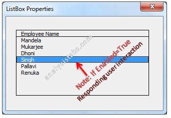 VBA Enabled Property Of ListBox Explained With Examples