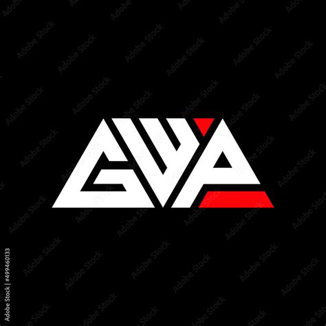 GWP Triangle Letter Logo Design With Triangle Shape GWP Triangle Logo Design Monogram GWP