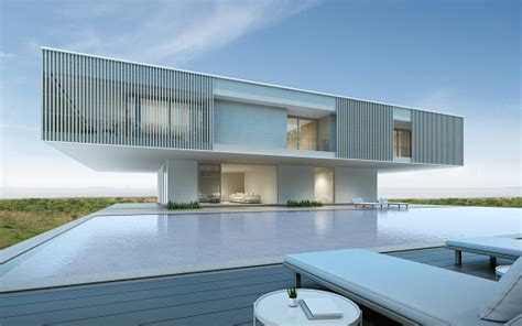 바다 전망 배경에 나무 테라스와 수영장이있는 현대적인 고급 건물의 전망 가족 휴가의 아이디어 3d 렌더링 모던 양식에 대한 스톡 사진 및 기타 이미지 Istock