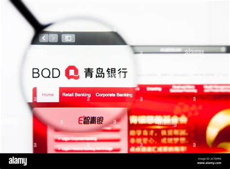 Los Angeles California Usa 5 April 2019 Illustrative Editorial Of Bank Of Qingdao Website