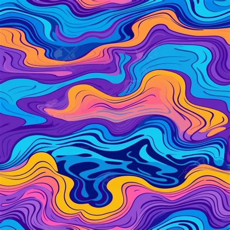 Premium Ai Image A Colorful Abstract Background With Wavy Lines And Waves Generative Ai