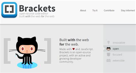 Brackets By Adobe An Open Source Code Editor In The Making